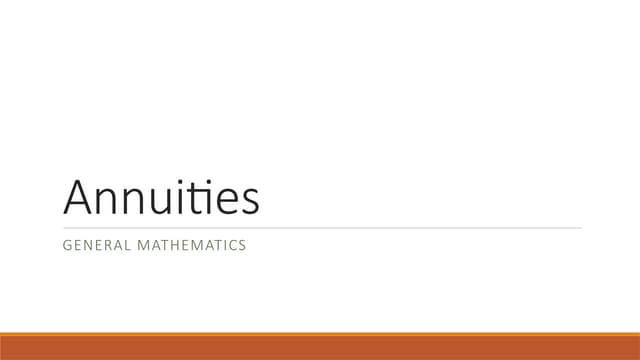 Lesson 9 deferred annuity | PPTX