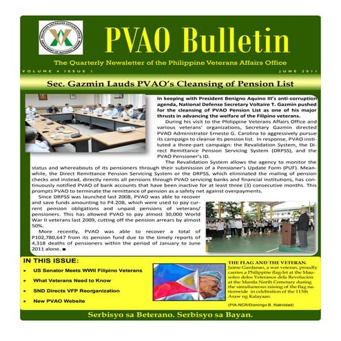 Pvao bulletin june 2011 issue | PDF