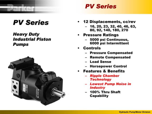 Parker (pavc,-pavc33,-pavc38,-pavc65,-pavc100)-hydraulic-piston-pumps ...