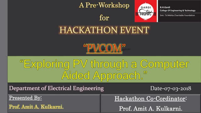 Pvcom Pv Coding And Modelling Ppt