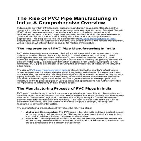 The Rise of PVC Manufacturing in India.docx