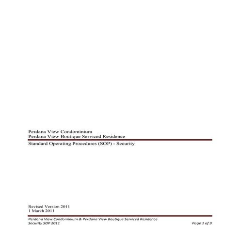 Pvc security sop1.1 | PDF