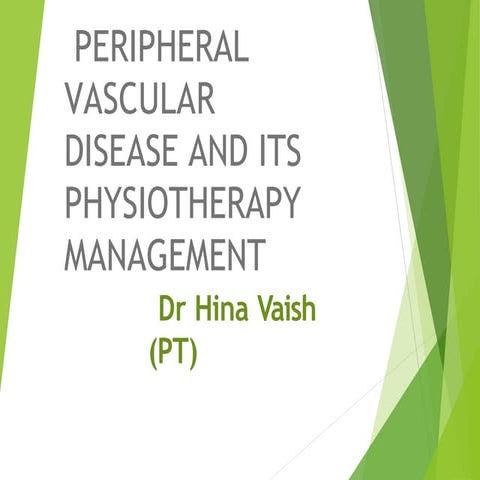 Peripheral vascular disease and Clinical features of acute and chronic ...