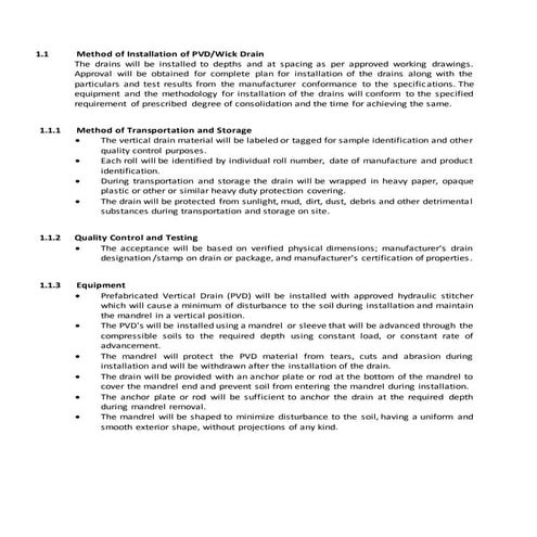Method of Statement - Pavement works | PDF