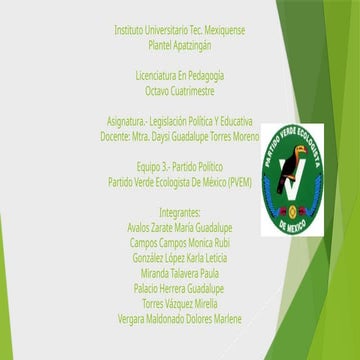 Partido Verde Ecologista de Mexico_Presentacion.pptx