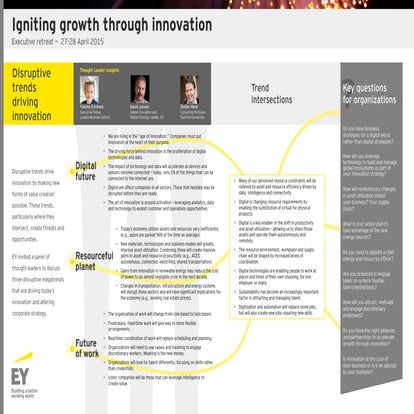 Igniting growth through innovation: disruptive trends | PPT