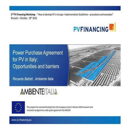 PV Financing - Italy | PPT