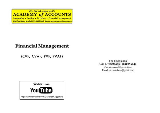 PV, FV, & Annuity tables | PPT