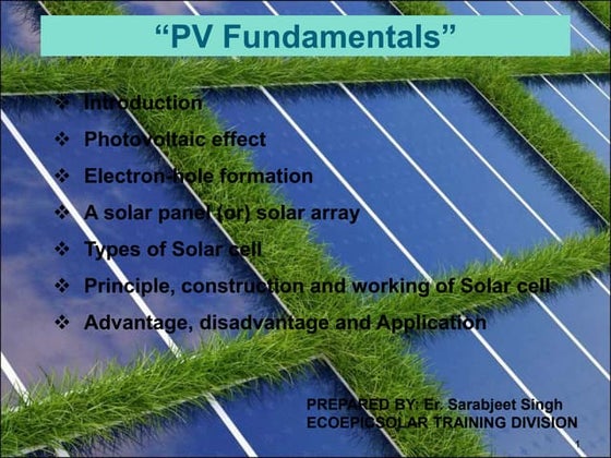 Solar cell | PPT