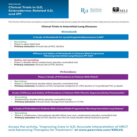 Ild types definition diagnosis and management | PDF