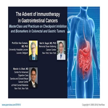 The Advent of Immunotherapy in Gastrointestinal Cancers: MasterClass ...