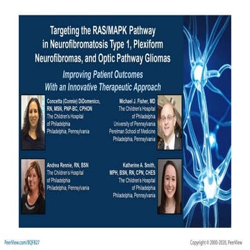 Targeting the RAS/MAPK Pathway in Neurofibromatosis Type 1, Plexiform ...