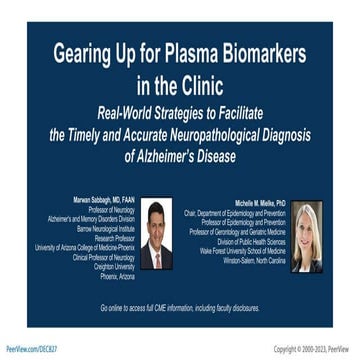 Gearing Up for Plasma Biomarkers in the Clinic: Real-World Strategies ...