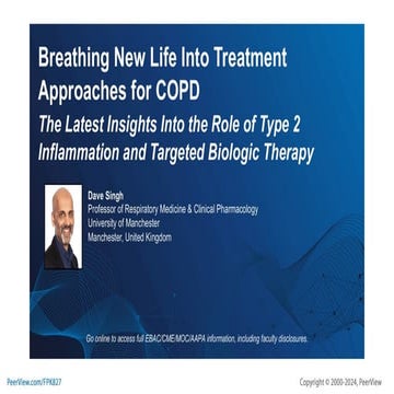 Breathing New Life Into Treatment Approaches for COPD: The Latest ...