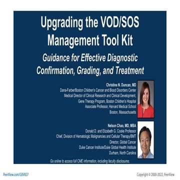 Upgrading the VOD/SOS Management Tool Kit: Guidance for Effective ...