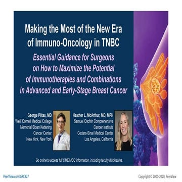Making the Most of the New Era of Immuno-Oncology in TNBC: Essential ...
