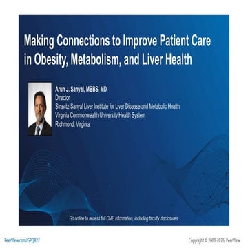 Making Connections to Improve Patient Care in Obesity, Metabolism, and ...