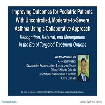 Improving Outcomes for Pediatric Patients With Uncontrolled Moderate-to ...