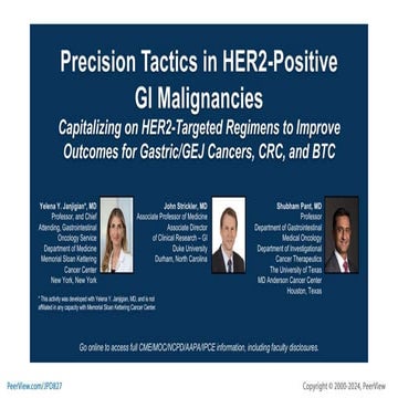 Precision Tactics in HER2-Positive GI Malignancies: Capitalizing on ...