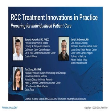 RCC Treatment Innovations in Practice: Preparing for Individualized ...