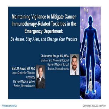 Maintaining Vigilance to Mitigate Cancer Immunotherapy-Related ...