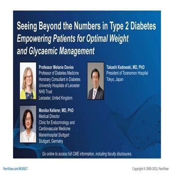 Seeing Beyond the Numbers in Type 2 Diabetes: Empowering Patients for ...