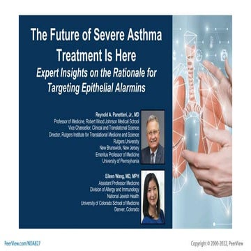 The Future of Severe Asthma Treatment Is Here: Expert Insights on the ...