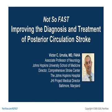 Not So FAST: Improving the Diagnosis and Treatment of Posterior ...
