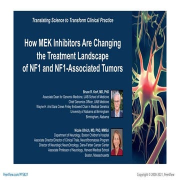 Translating Science to Transform Clinical Practice: How MEK Inhibitors ...