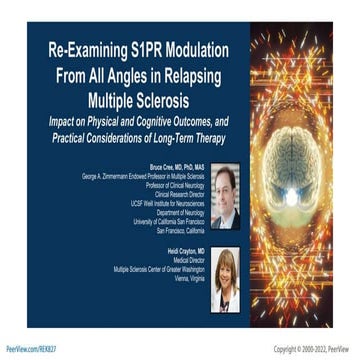 Re-Examining S1PR Modulation From All Angles in Relapsing Multiple ...