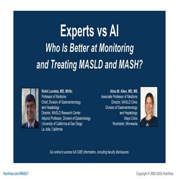 Experts Vs Ai Who Is Better At Monitoring And Treating Masld And Mash