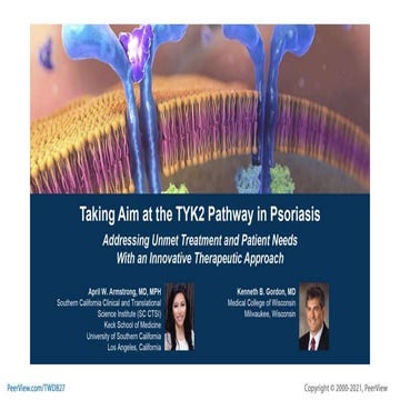 Taking Aim at the TYK2 Pathway in Psoriasis: Addressing Unmet Treatment ...