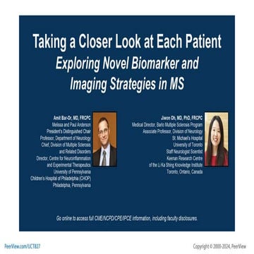 Taking a Closer Look at Each Patient: Exploring Novel Biomarker and ...