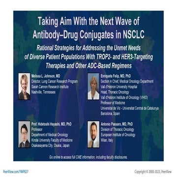 Taking Aim With the Next Wave of Antibody–Drug Conjugates in NSCLC ...