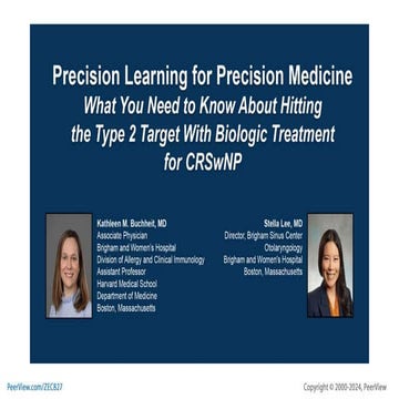 Precision Learning for Precision Medicine: What You Need to Know About ...
