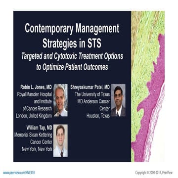 Contemporary Management Strategies in STS: Targeted and Cytotoxic ...
