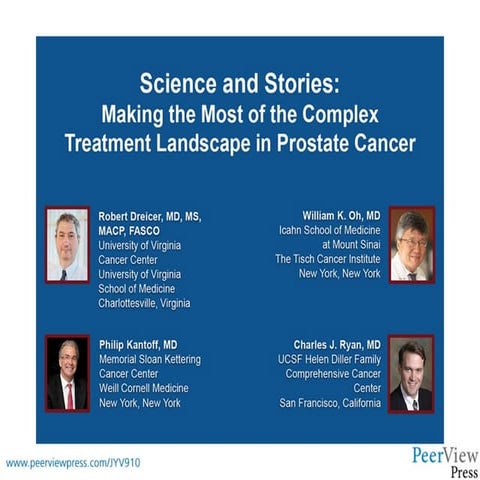 Science and Stories: Making the Most of the Complex Treatment Landscape ...