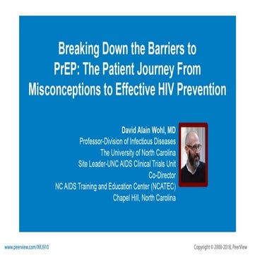 Breaking Down the Barriers to PrEP: The Patient Journey From ...