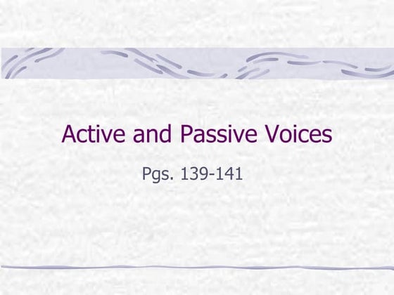 ENGLISH-lesson -NUMBER- 3- the-passive-voice | PPT
