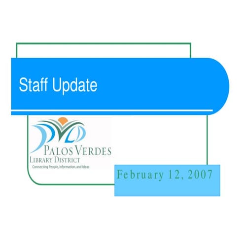 PVLD Staff Update | PDF
