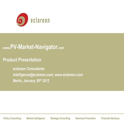 PV Market Navigator product presentation | PPT