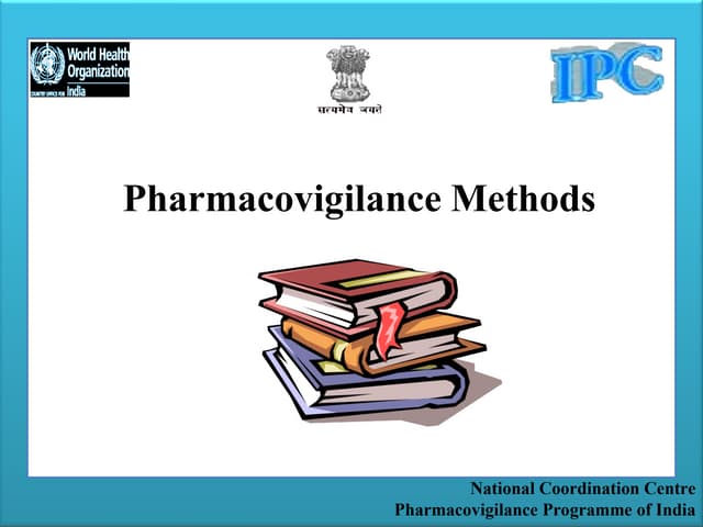 Pharmacovigilance programme of india | PPTX