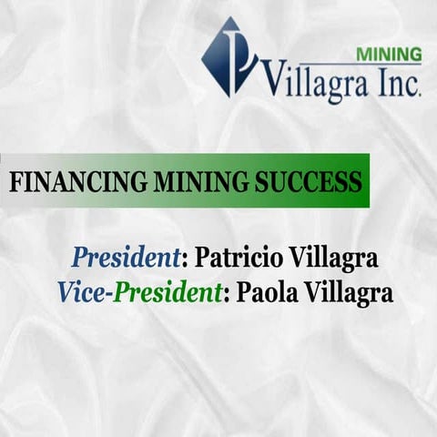 PV Mining - Financing Mining Success information | PPTX