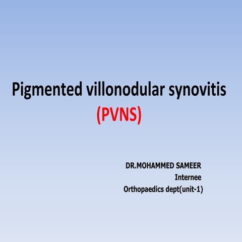 Pvns dr.sameer | PPTX