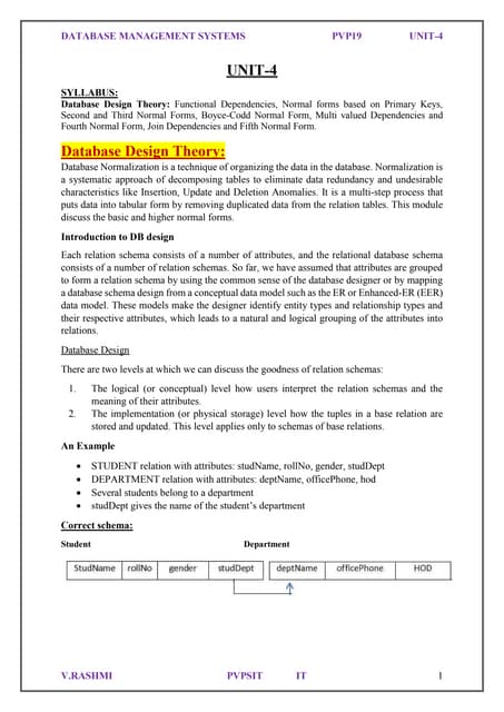 Decomposition Using Functional Dependency Ppt