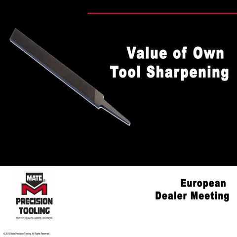 Pvp2 the value of own tool sharpening | PPT