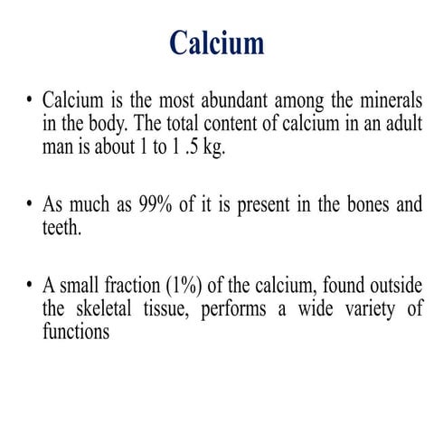 Calcium | PPTX