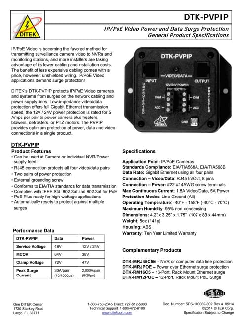 Ditek APKIP Data Sheet | PDF