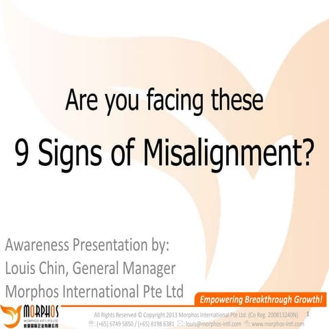9 Signs of Misalignment | PPT