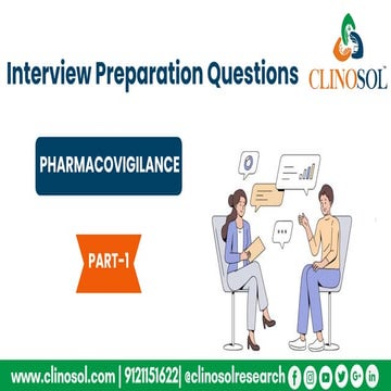 Pharmacovigilance Interview Question Part 1 | PPTX